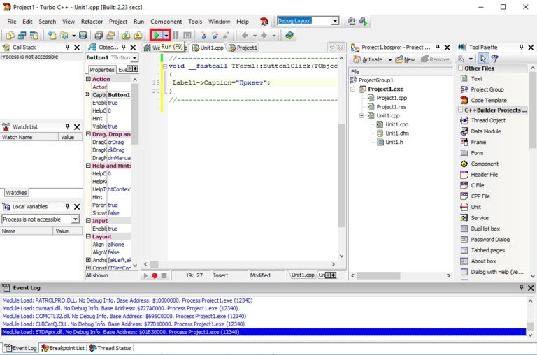 Builder — VCL Forms Application — C++